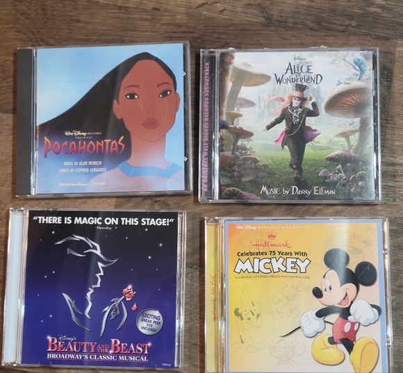 Disney | Media | Lot Of 4 Disney Music Cds Alice In ...